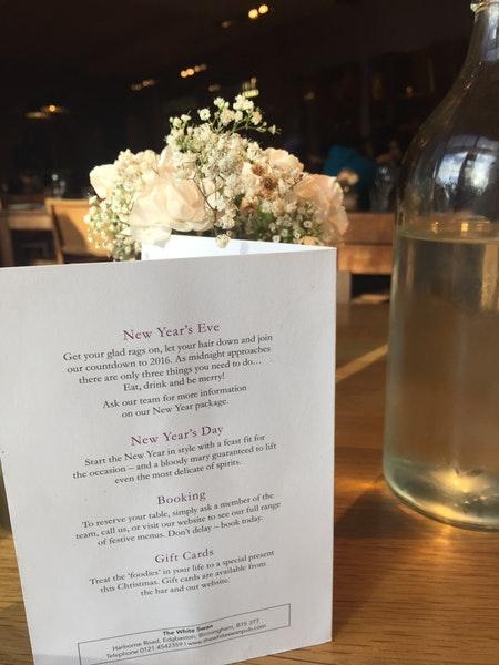 Menu at The White Swan pub & bar, Birmingham, Harborne Rd