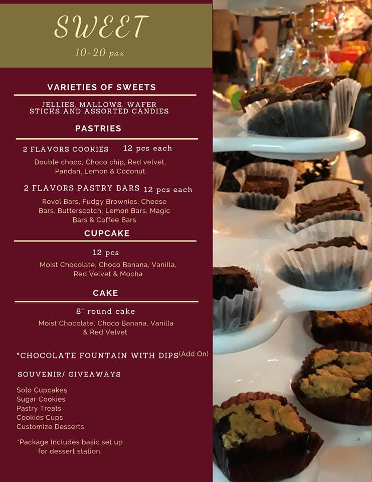 Menu at Baker than ever desserts, San Pedro