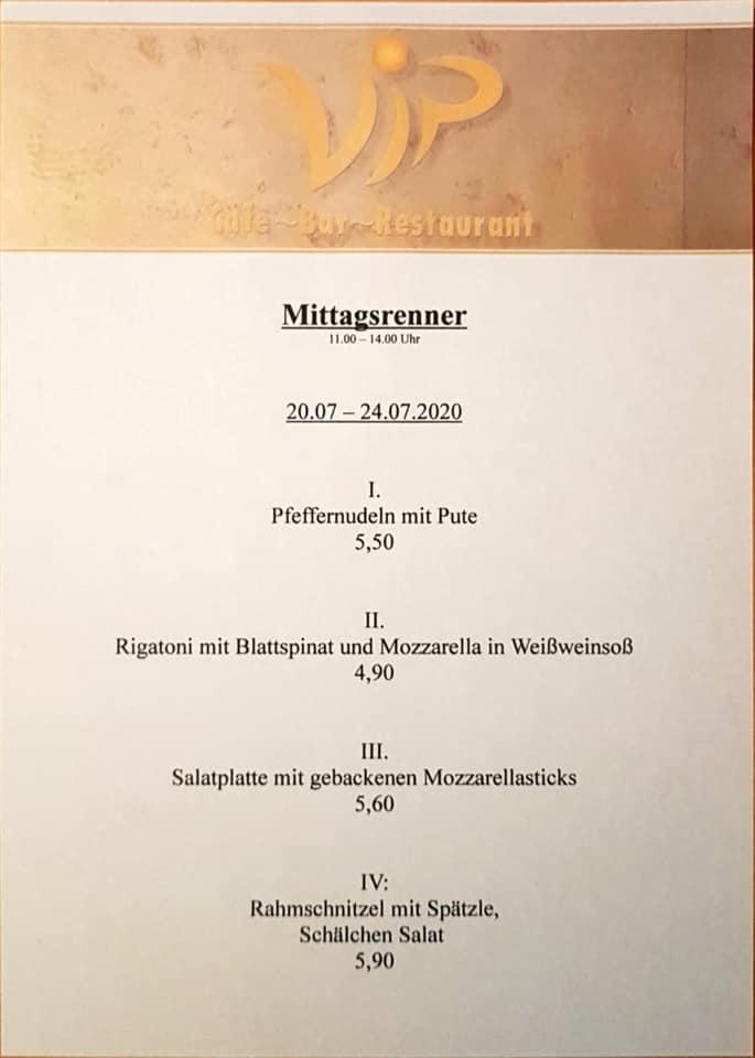 Speisekarte von VIP Furth im Wald pub & Bar, Furth im Wald