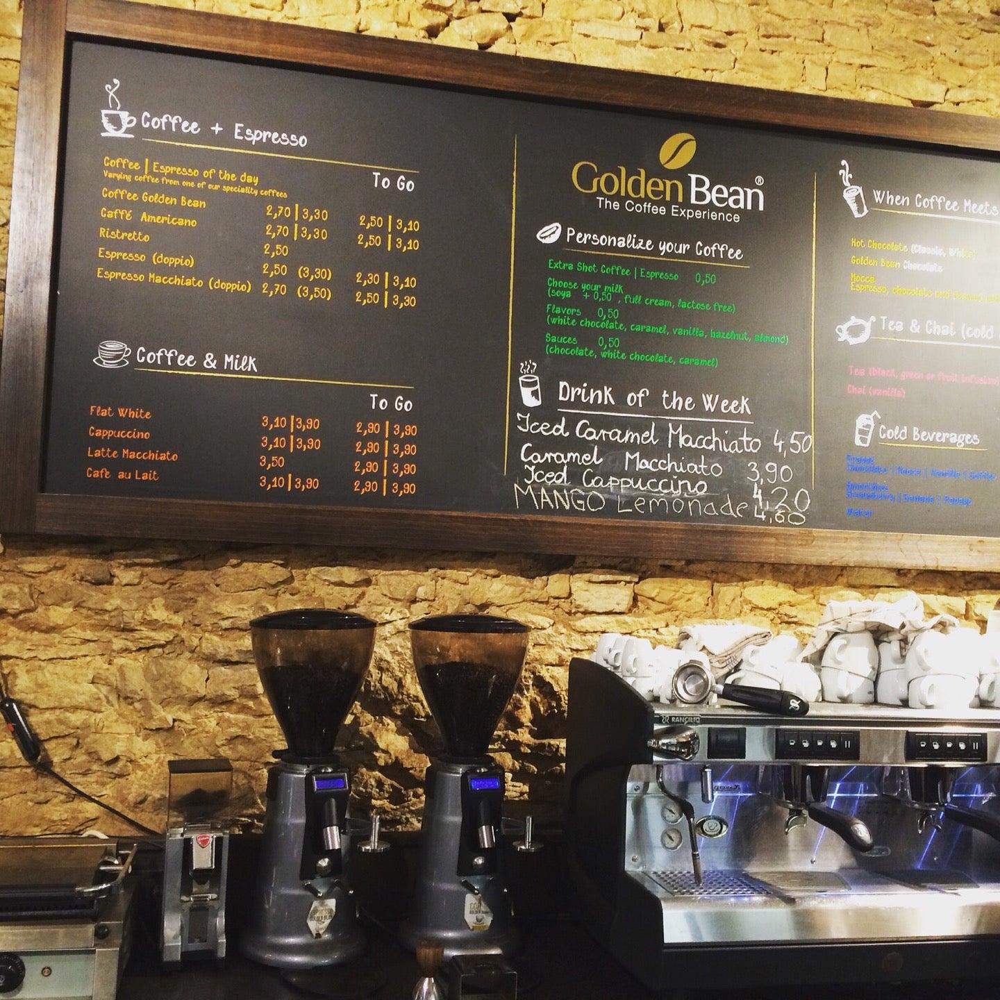 Menu at Golden Bean Coffee Experience pub & bar, Luxembourg City, 23 ...