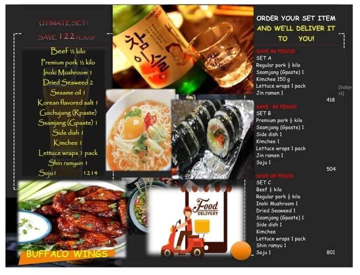 Menu at Hongcha Cafe, Mexico