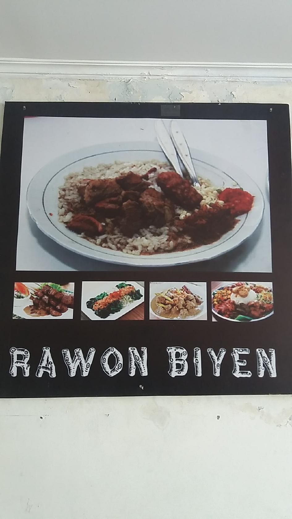 Menu at RAWON BIYEN PANDAAN, Candi Wates