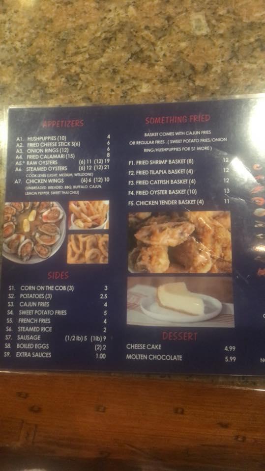 Menu at The J.C. Seafood House - Crestview restaurant, Crestview