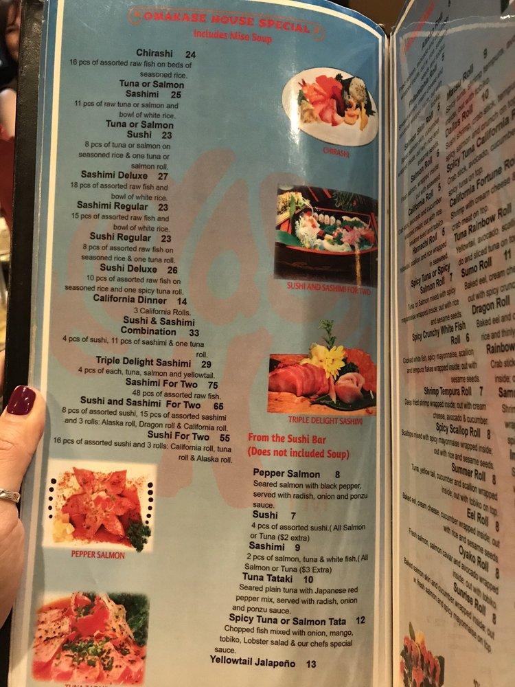 Menu at HAYASHI HIBACHI-El Paso restaurant, El Paso