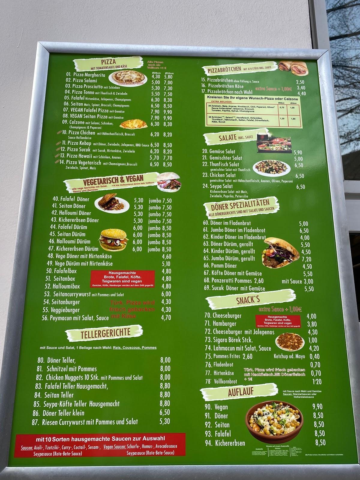 Speisekarte von Seypa pub & Bar, Kiel, Harmsstraße 50