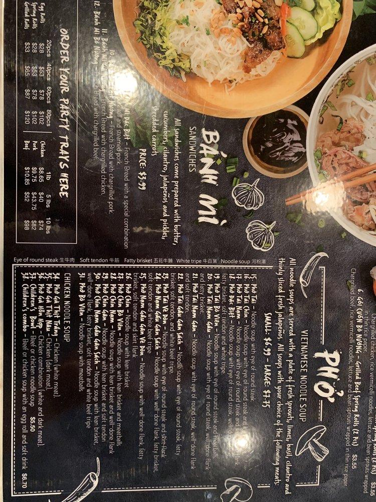 Menu at Pho Ben restaurant, Sugar Land, Wescott Ave Ste. 238