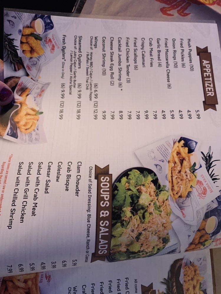 Menu at Aloha Krab Cajun Seafood & Bar, Cheektowaga