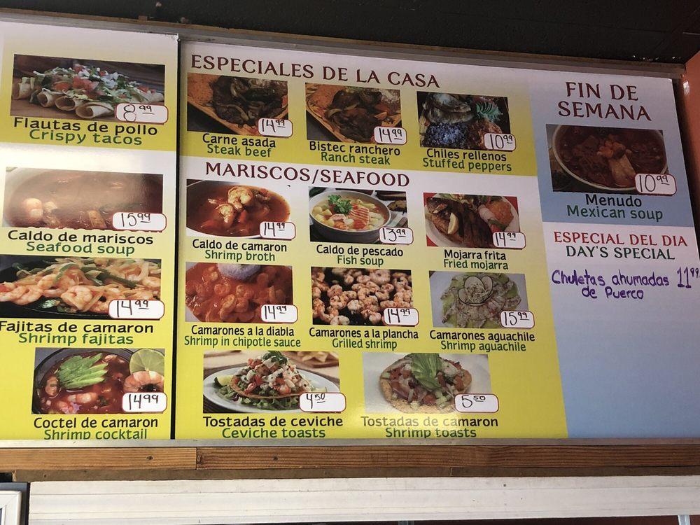 Menu at El Alacrán Taquería restaurant, Ocoee, 758 S Bluford Ave