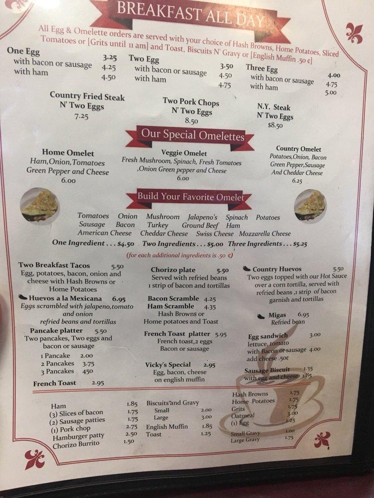 Menu at Country Cafe, Irving, 110 W Airport Fwy