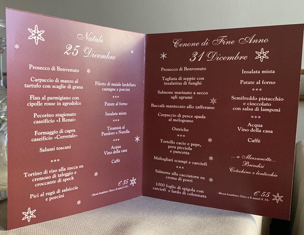 Menu da Il Gatto e La Volpe Osteria Pizzeria, Abbadia San Salvatore ...