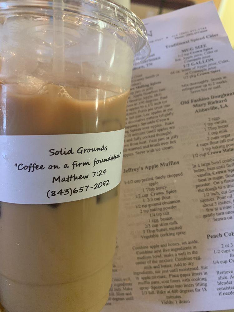 Menu at Solid Grounds Coffee Shop cafe, Turbeville