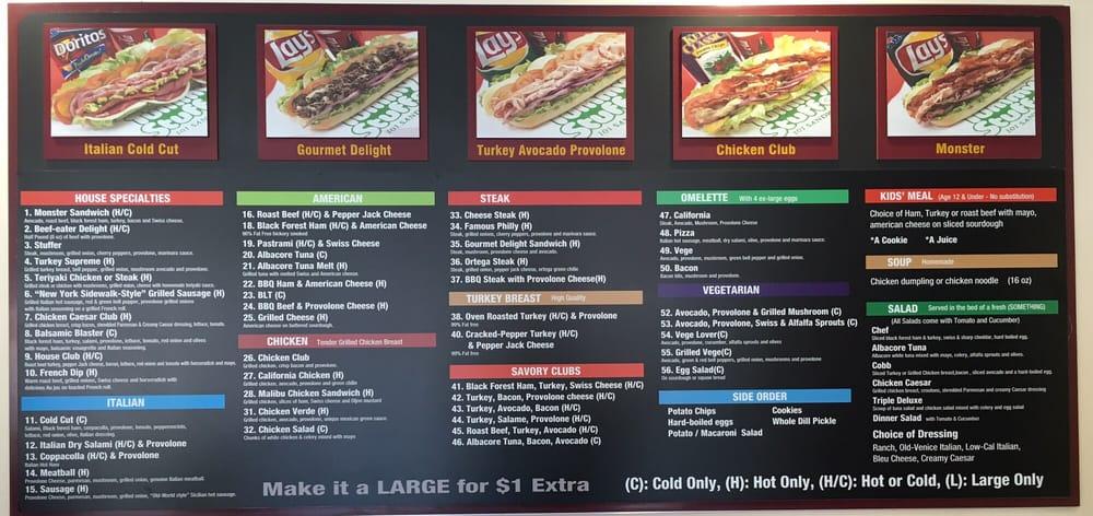 Menu at Tummy Stuffer restaurant, Costa Mesa, 270 Bristol St