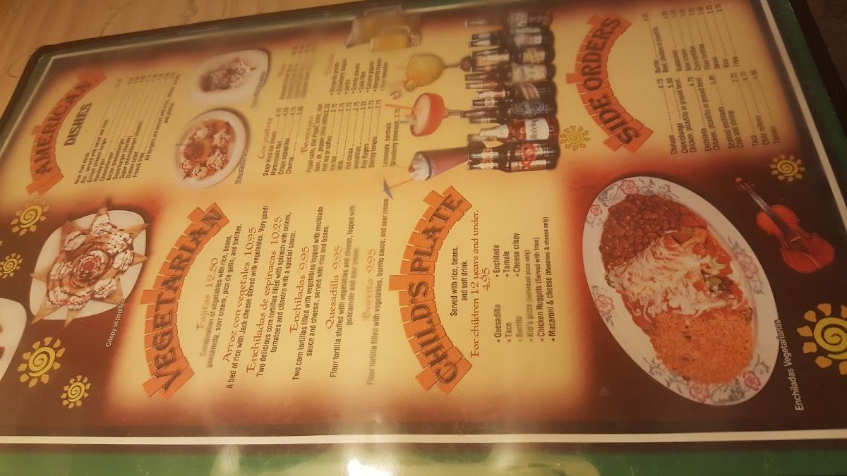 Menu at Guadalajara Grill restaurant, Jefferson