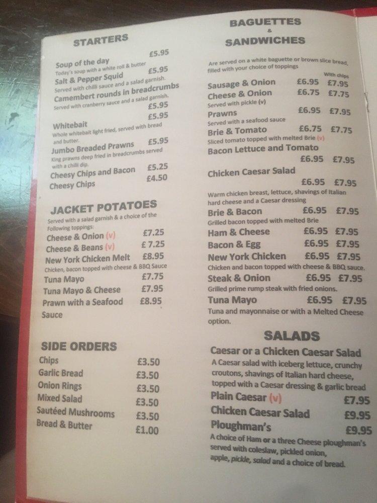 Menu at The Sam Weller's pub & bar, Bath