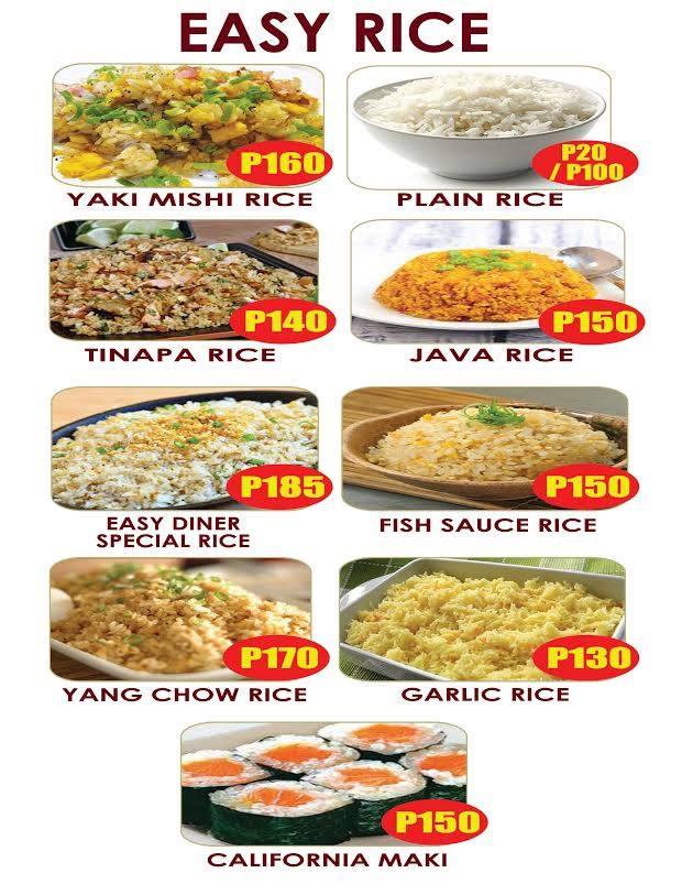 Menu at Ec Easy Diner Resto Bar & Grill, Lipa