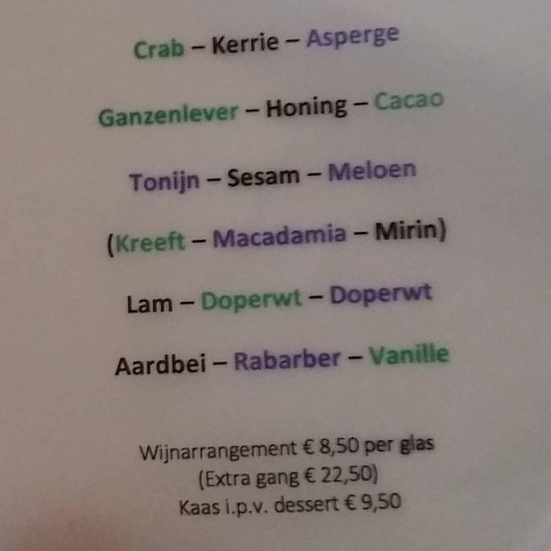 Speisekarte von Fred, Rotterdam, Boompjes 41