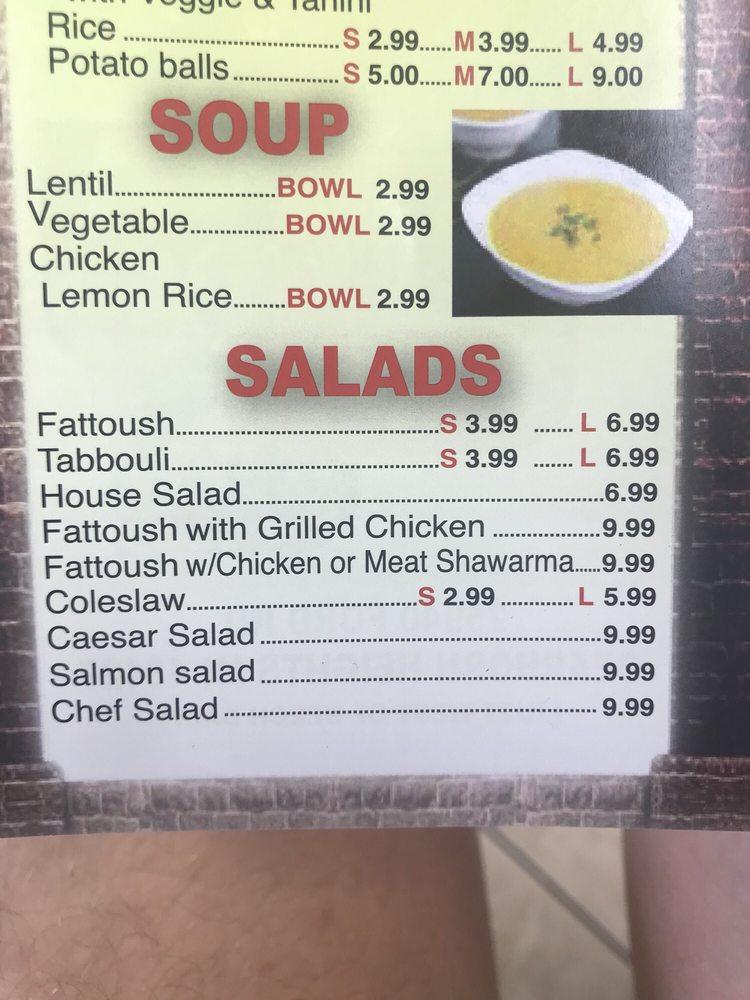 Menu at Alagha Restaurant, Dearborn Heights