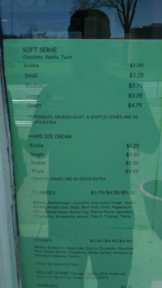 Menu at Lickety Split fast food, Cambridge Springs