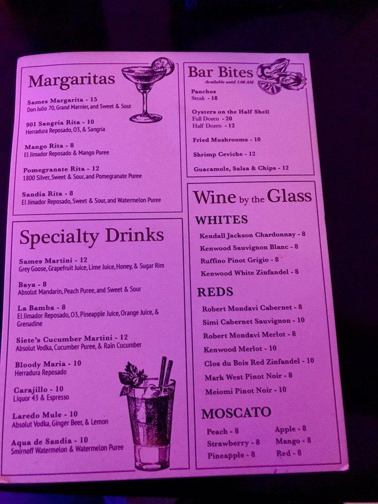 Menu at Siete Banderas pub & bar, Laredo