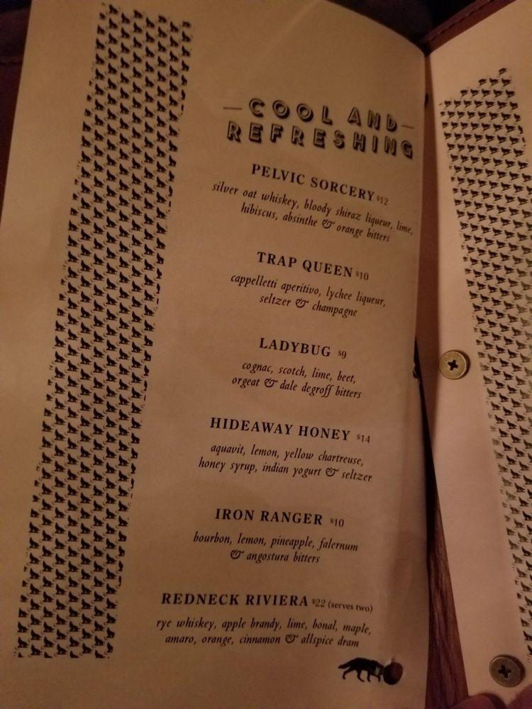 Menu at Raised by Wolves pub & bar, San Diego