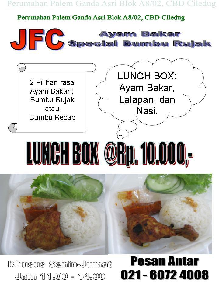 Menu at Ayam Bakar JFC restaurant, Tangerang, Perum. Palem Ganda Asri ...