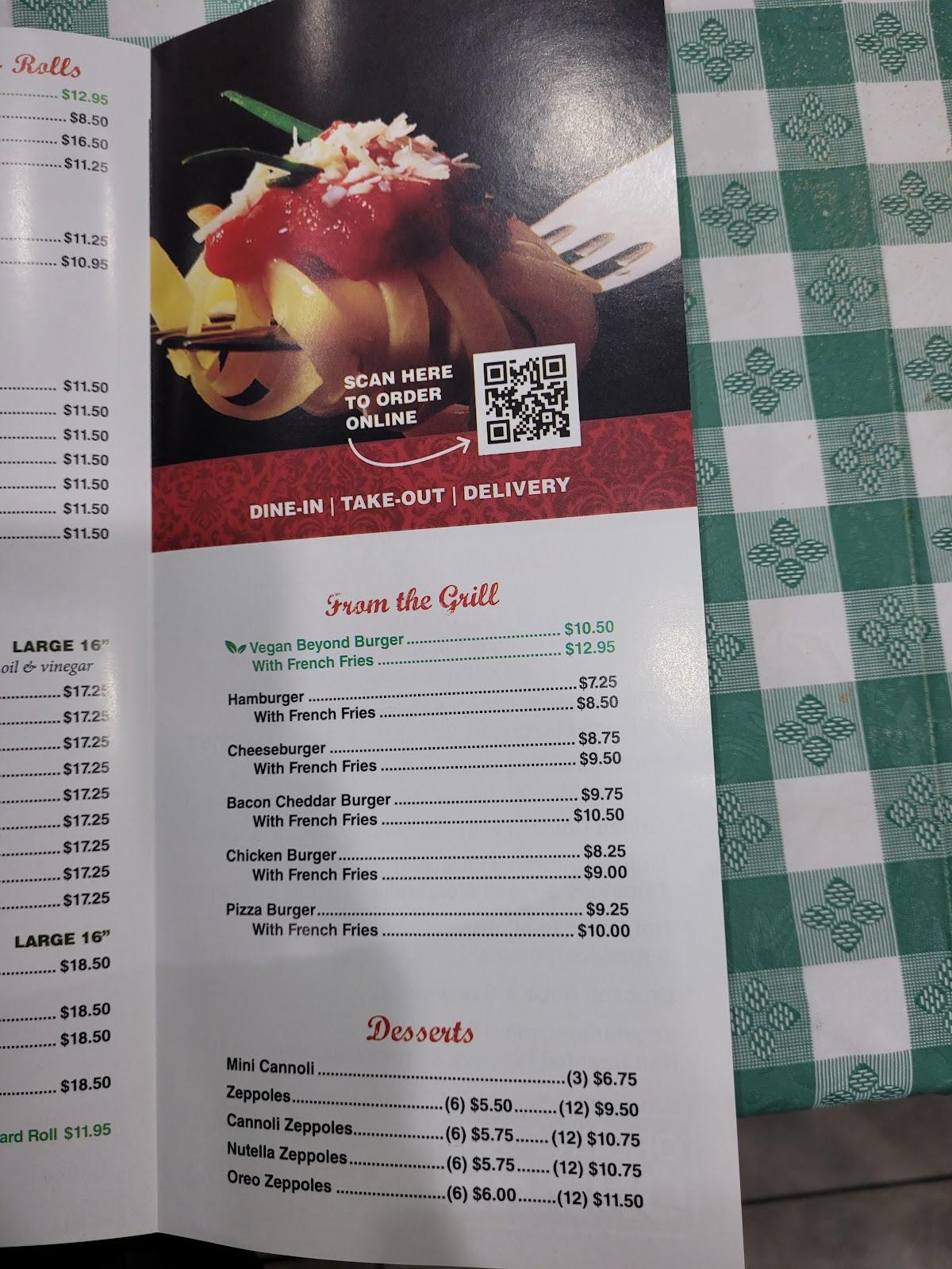 Menu at Michelino's Pizzeria Rahway NJ, Rahway
