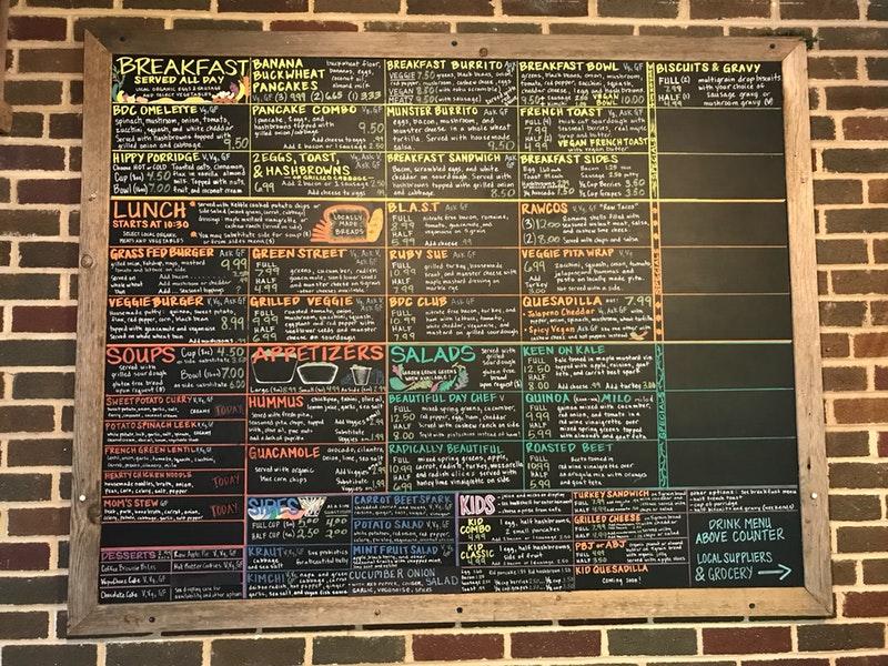 Menu at Beautiful Day Cafe, Wichita