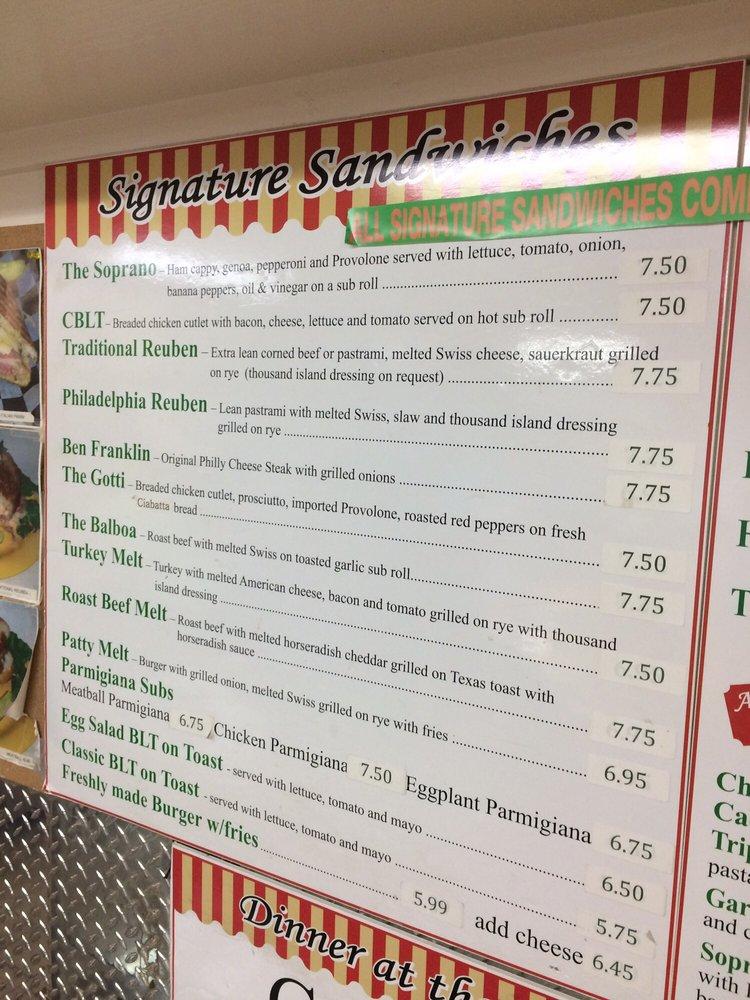 Menu at Little River Deli pizzeria, Little River, Hwy 9 E