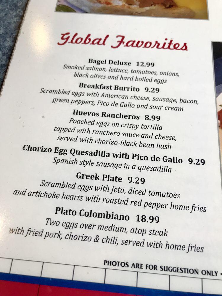 Menu at Town Diner restaurant, East Windsor, 431 US-130
