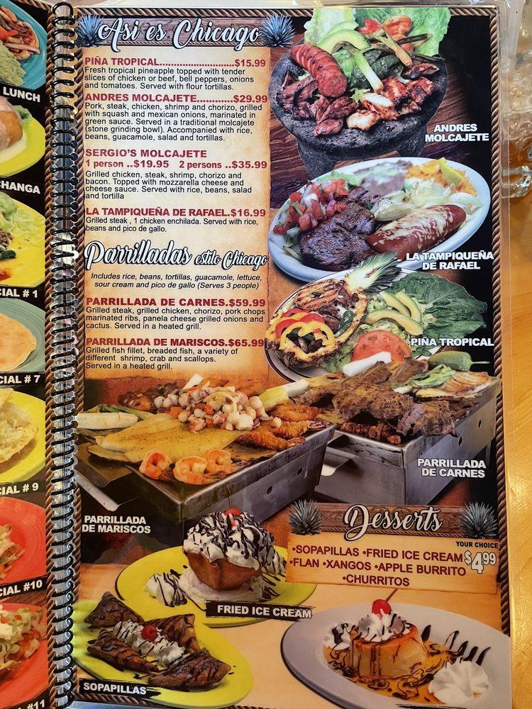 Menu at Los Corrales pub & bar, Wisconsin Dells