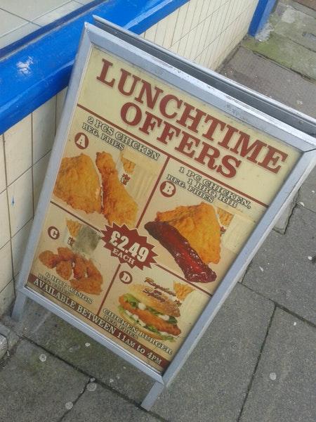 Menu at Caledonia Chicken & Ribs fast food, Burnley