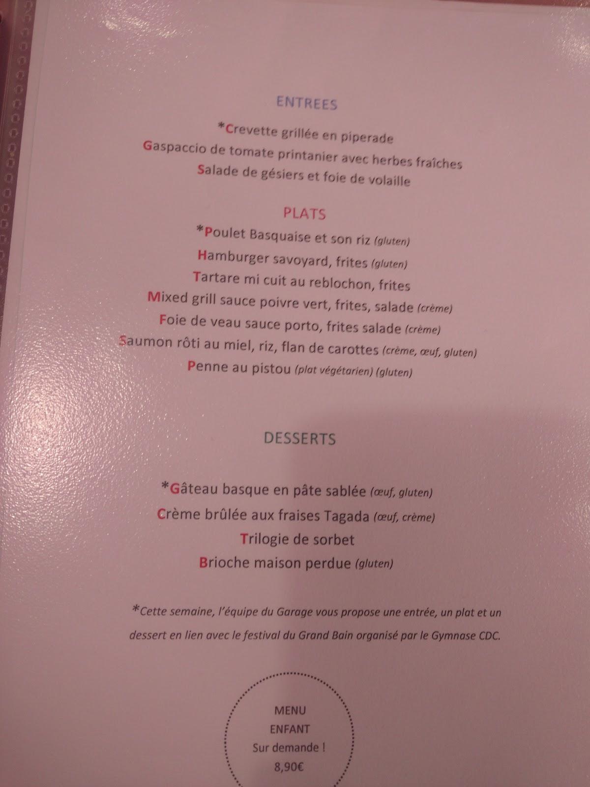 Menu au Le Colibri restaurant, Roubaix