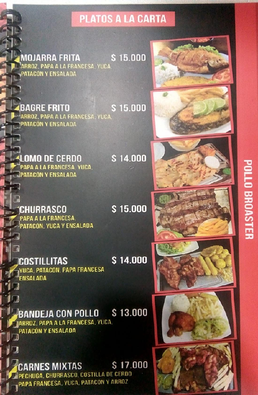 Menu at Arroz Paisa EL ARRIERO restaurant, Soacha