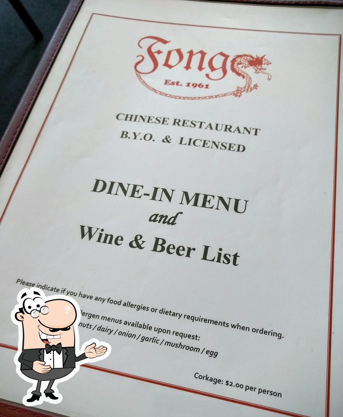 Fong's Chinese Restaurant, Bentleigh East - Restaurant menu, prices and ...