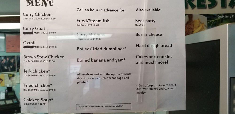 Menu at TopTaste Restaurant, Kingston