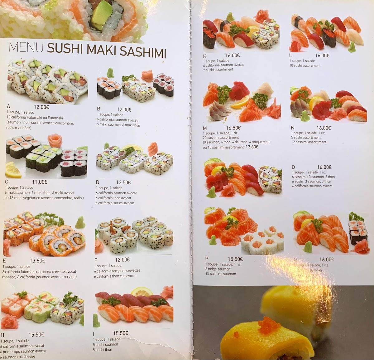 Menu at Restaurant Japonais Tasty Sushi, Clichy