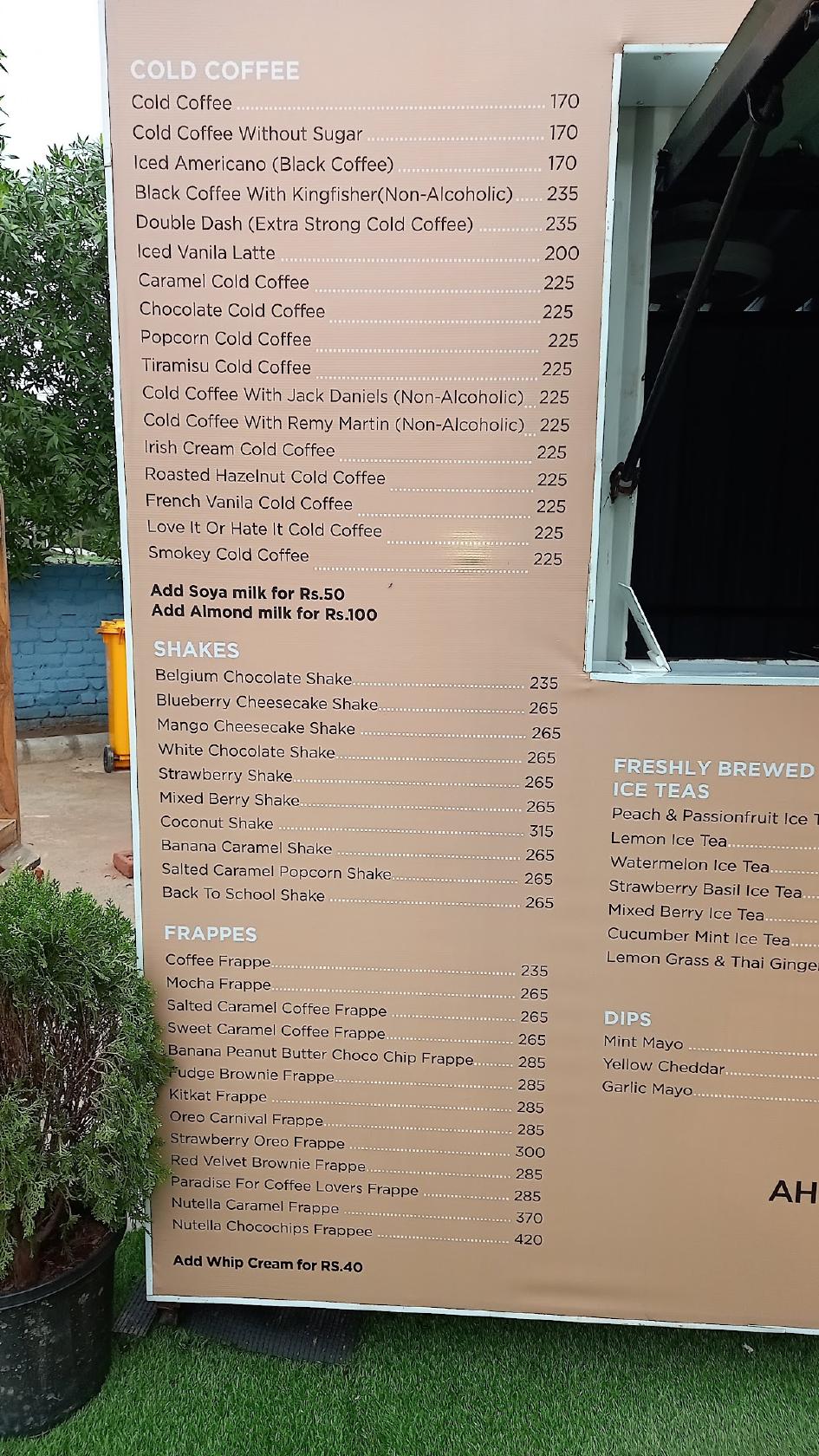 Menu at Grace Coffee Co. - S.P. Ring Road, Ahmedabad