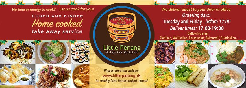 Menu at Little Penang take-away and catering, Dietlikon