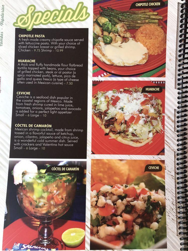Menu at Los Bravos Mexican Restaurant (Loogootee, In), Loogootee