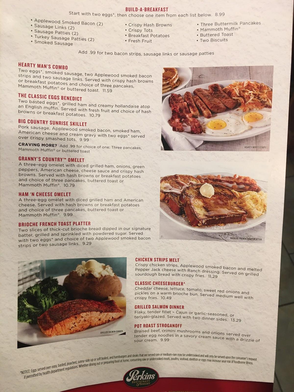 Menu at Perkins Restaurant & Bakery, Cedar Rapids, 315 Collins Rd NE