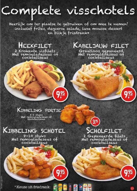 Menu at Snackpoint De Leeuwerik, Leeuwarden