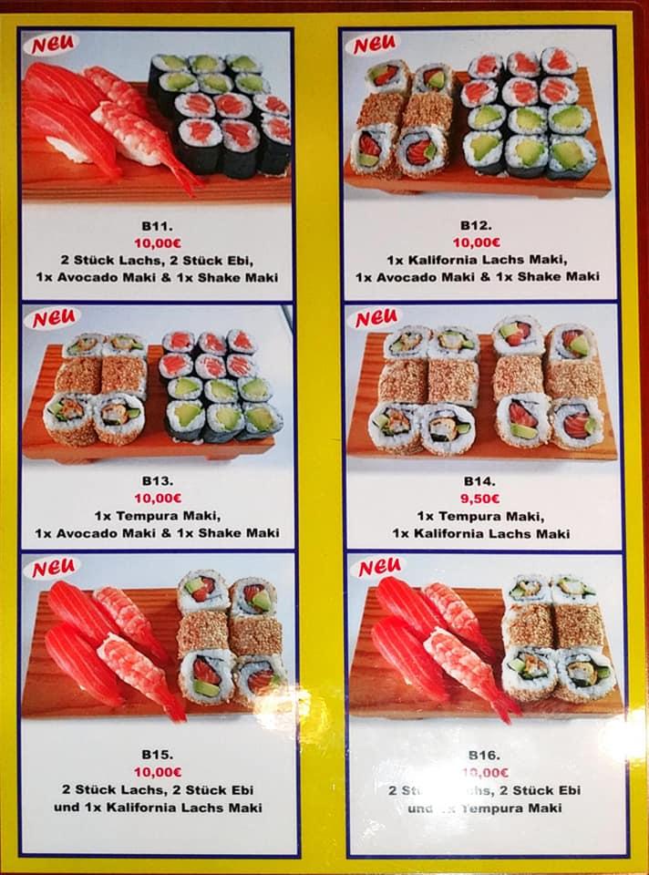 Speisekarte von Sushi Bar Gan-mi, Köln, Bahnstrasse 94