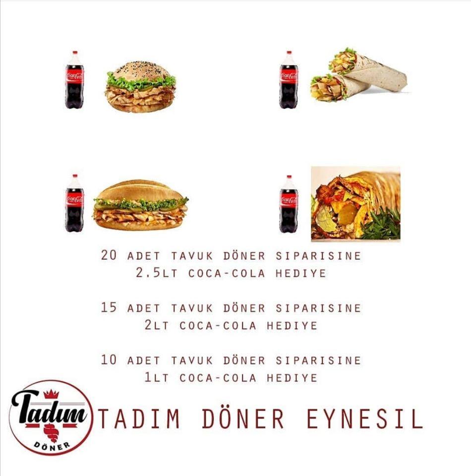 Menu at TADIM DÖNER EYNESİL, Eynesil