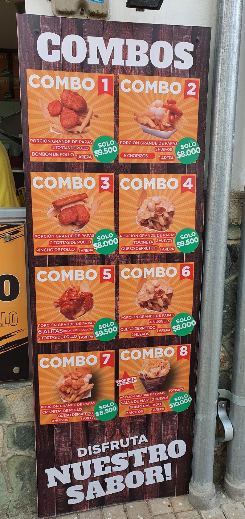 Carta del restaurante COMBOS EL MUÑECO, La Estrella