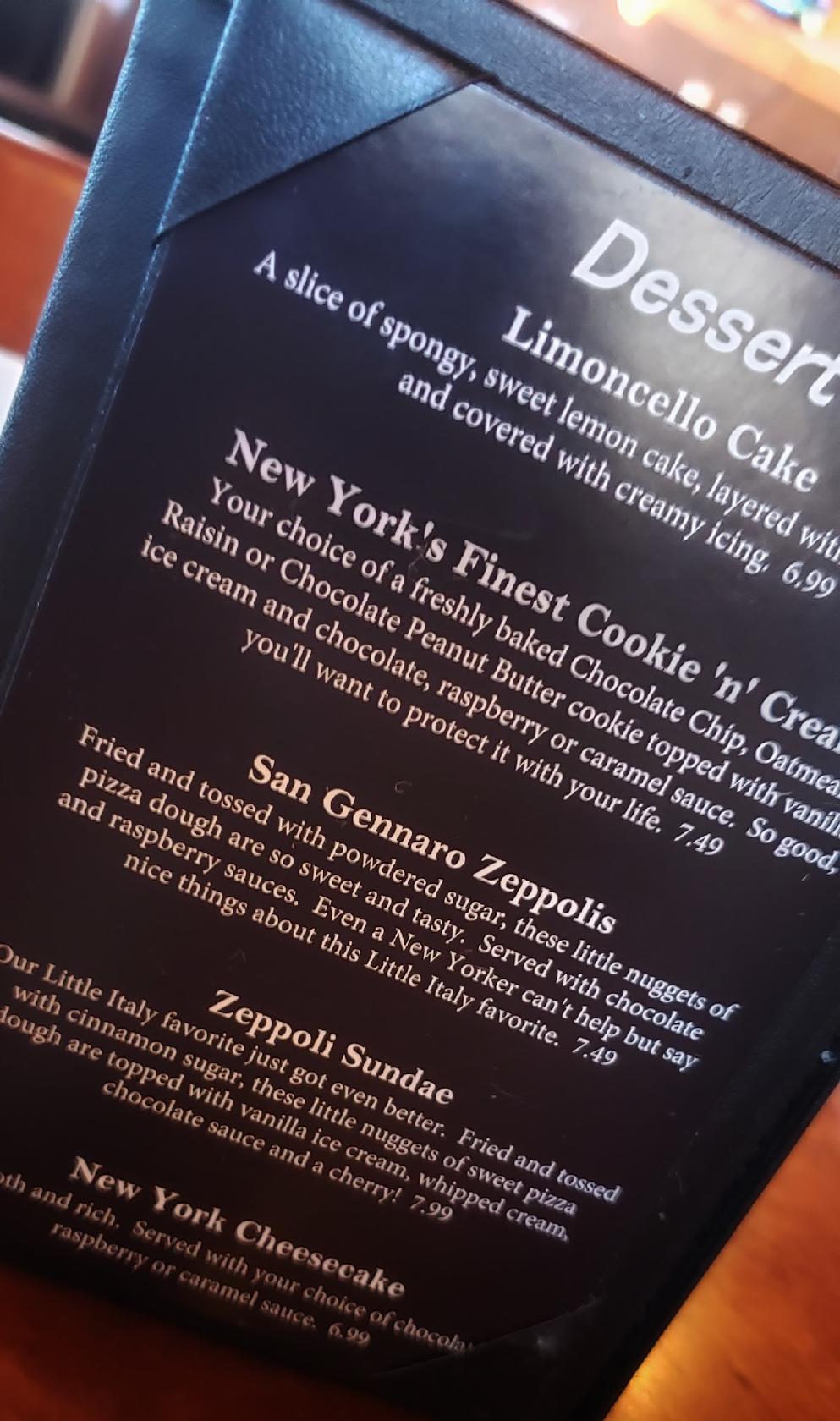 Menu at NYPD Pizza pizzeria, Scottsdale, N Pima Rd #140