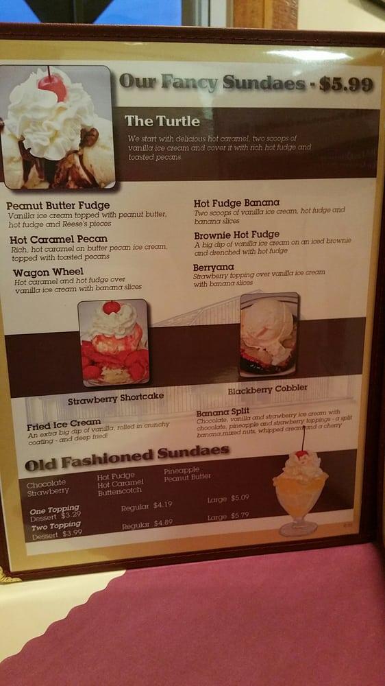 Menu at Cow Palace restaurant, Shelbyville