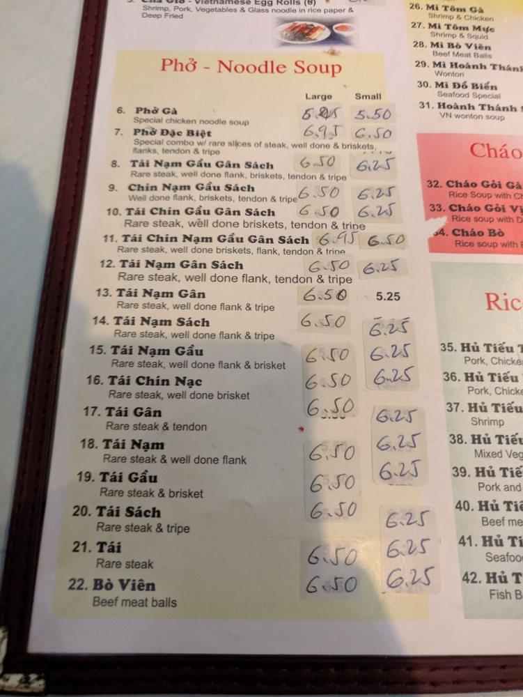 Menu at Cuu Long Quan restaurant, Houston, Broadway St #3063