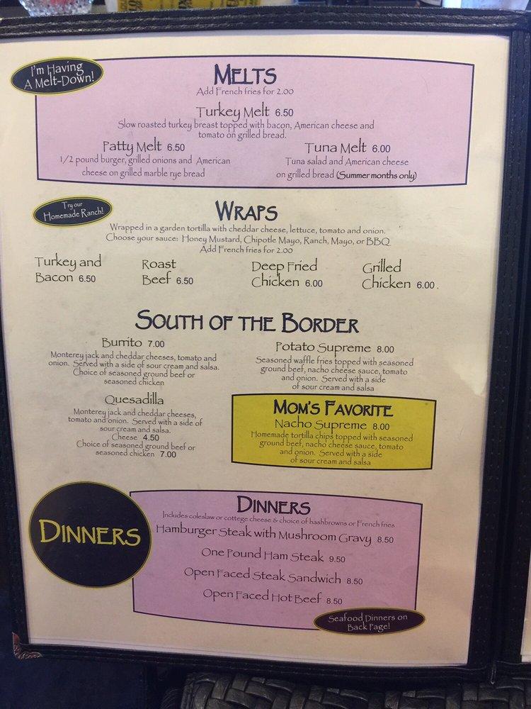 Menu at Katina's Kitchen cafe, Dickeyville