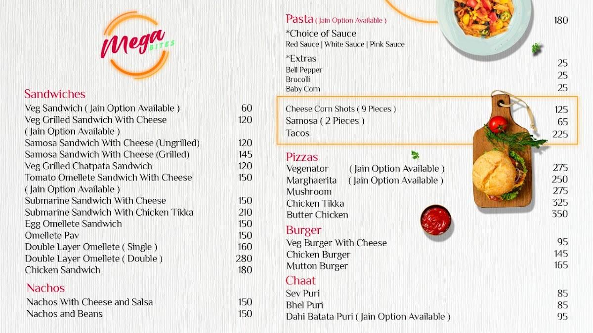 Menu at Aim Gaming Cafe, Mumbai