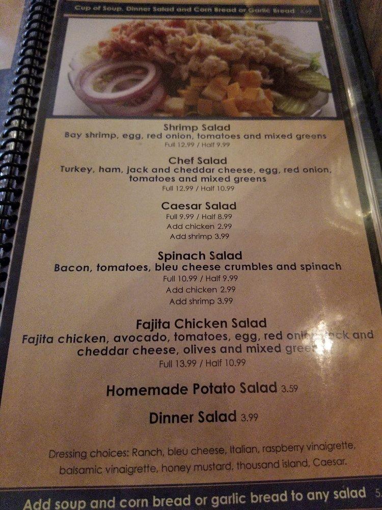 Menu at Deja Vu Restaurant, Redding